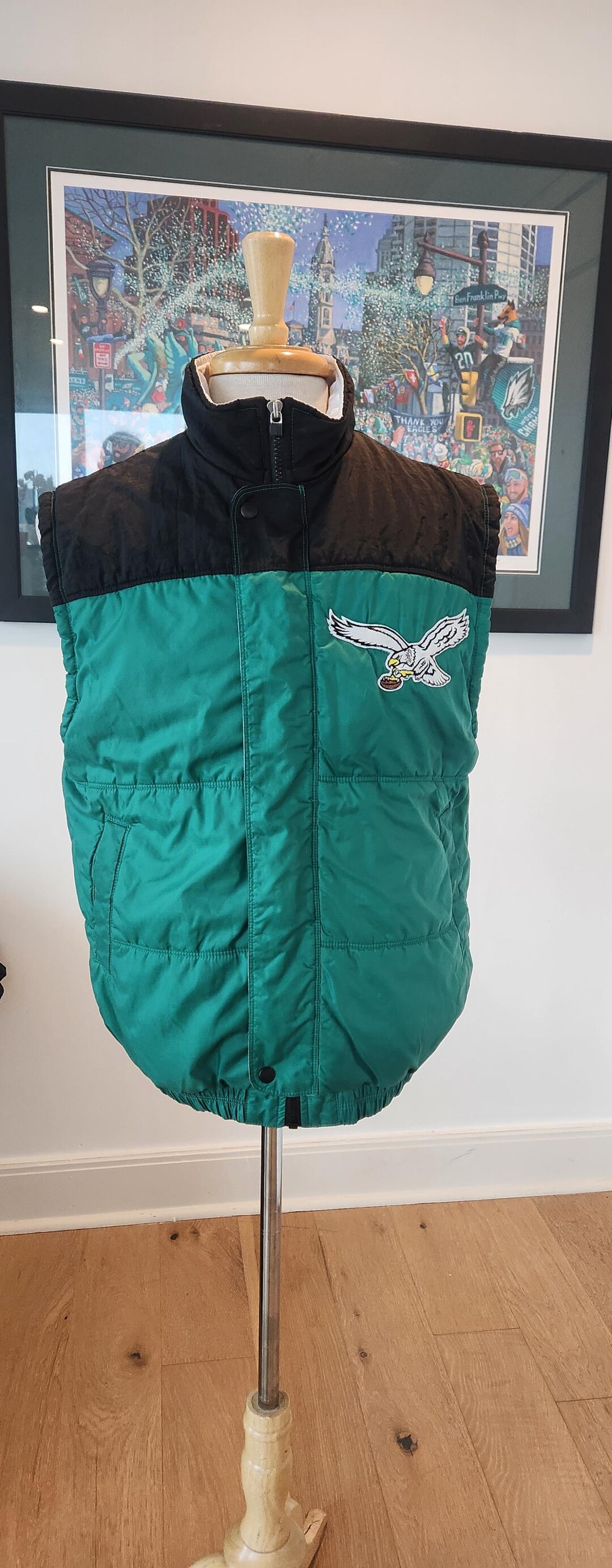 Philadelphia Eagles Vest Size Large - Etsy
