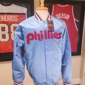 Philadelphia Phillies Powder Blue Mitchell and Ness Jacket New With ...
