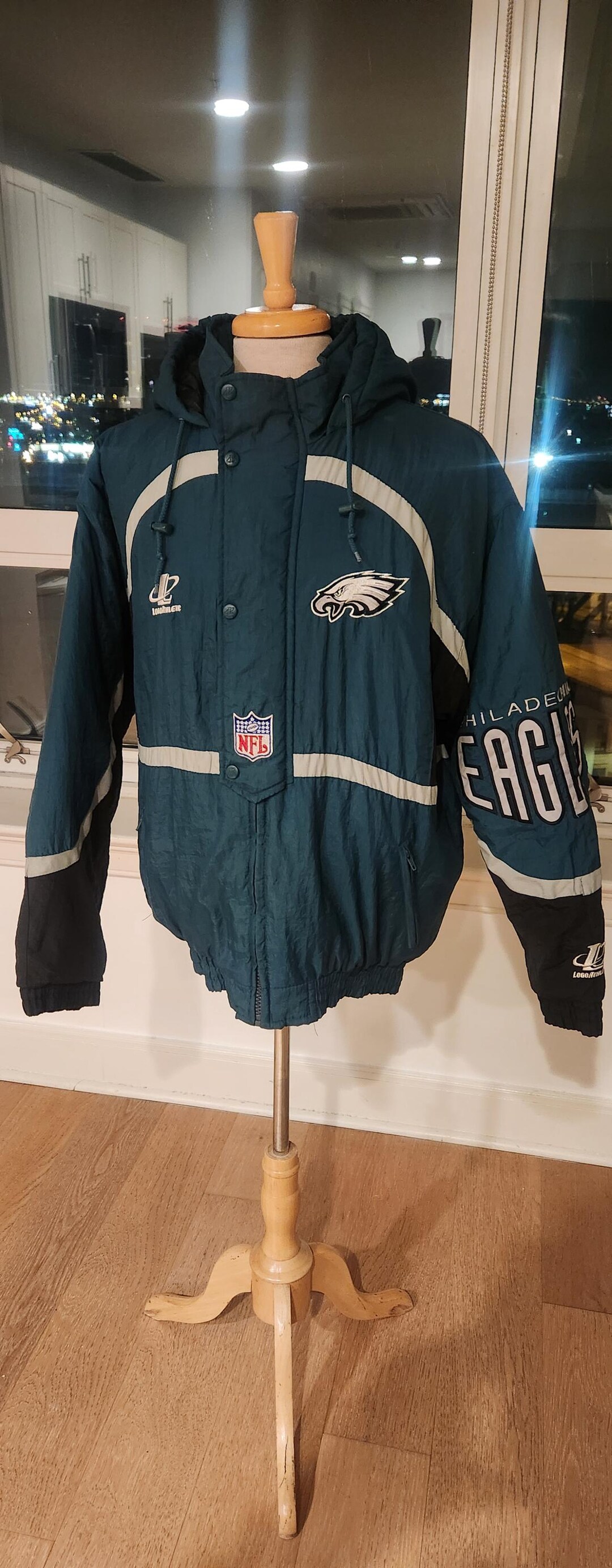 VINTAGE Philadelphia Eagles Pro Player Jacket Medium - Etsy