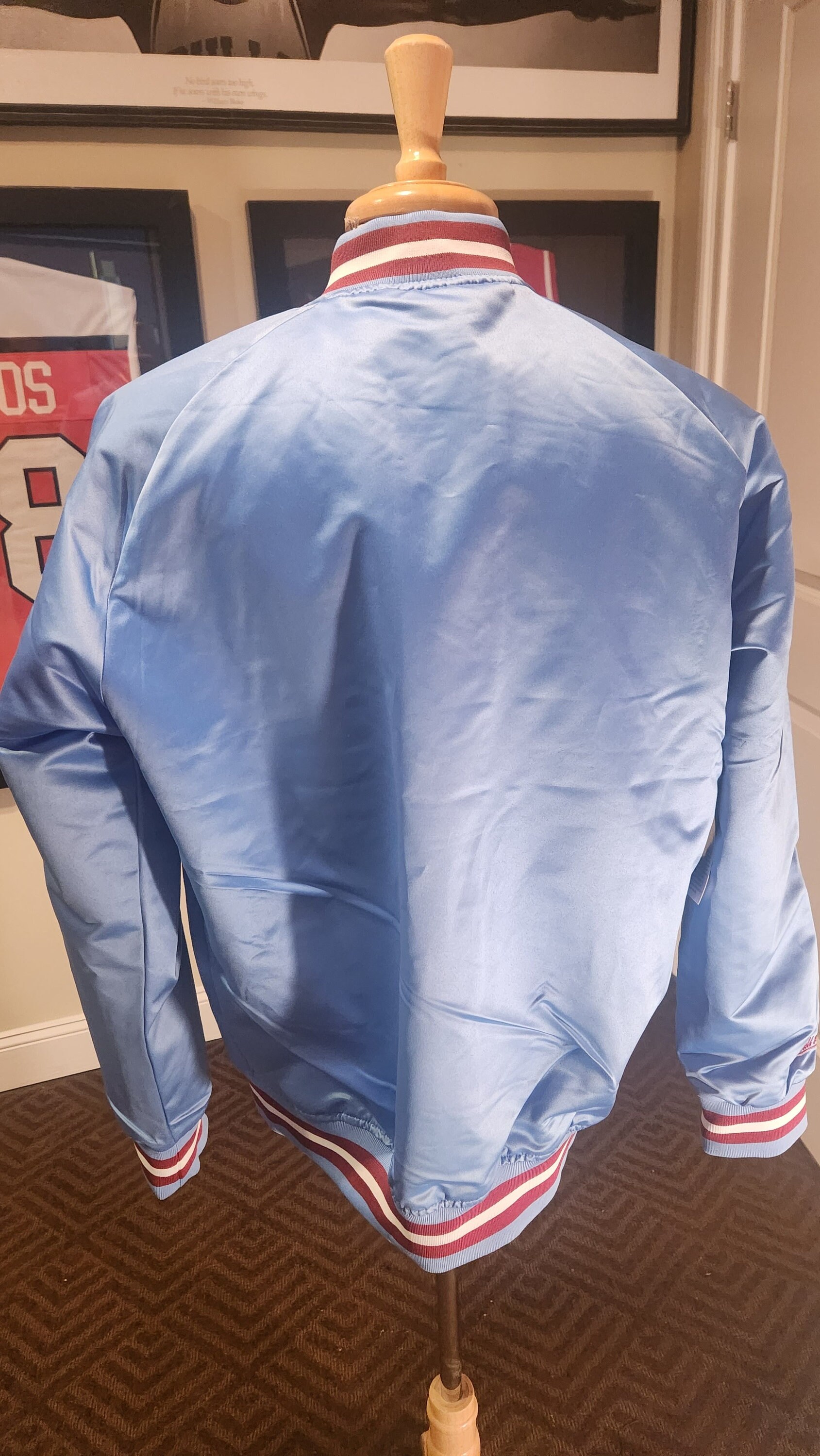 Philadelphia Phillies Powder Blue Mitchell and Ness Jacket New - Etsy