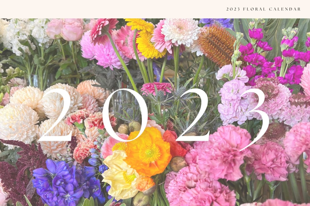 2023 Floral Printable & Fillable Calendar PDF, All 12 Months, Instant ...