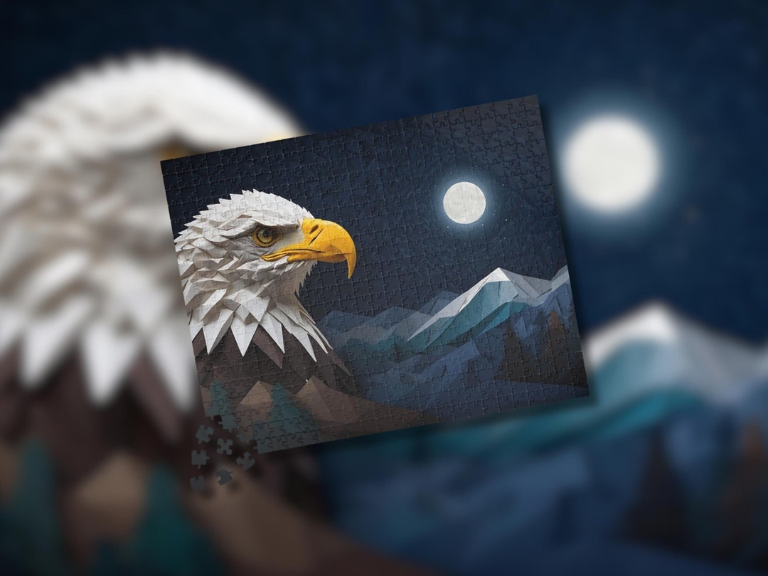 Bald Eagle Puzzle for Adults up to 1000 Piece Jigsaw Puzzle With Full ...