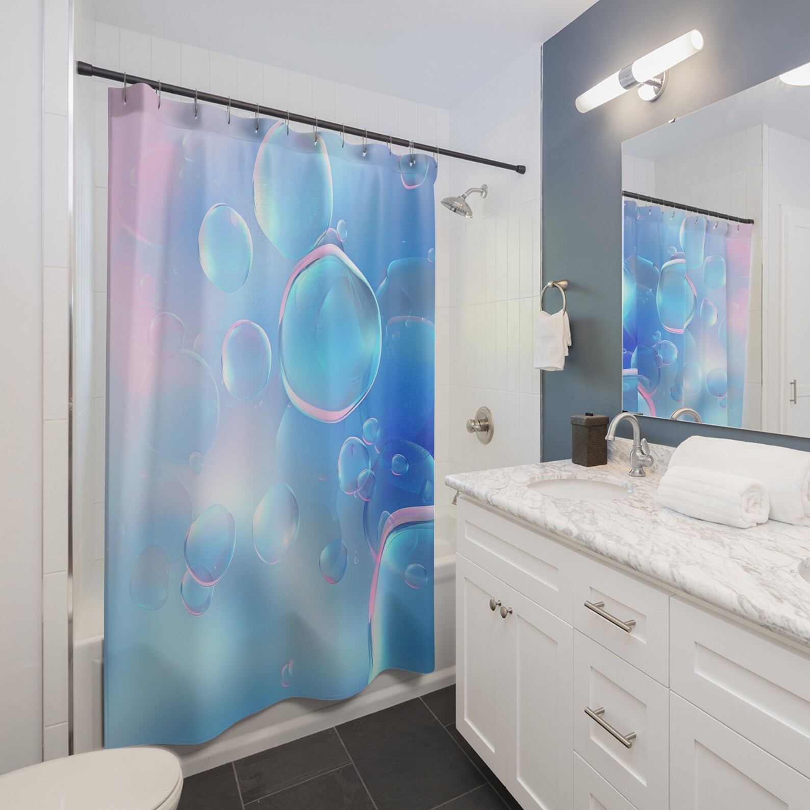 Iridescent Bubble Shower Curtains - Etsy