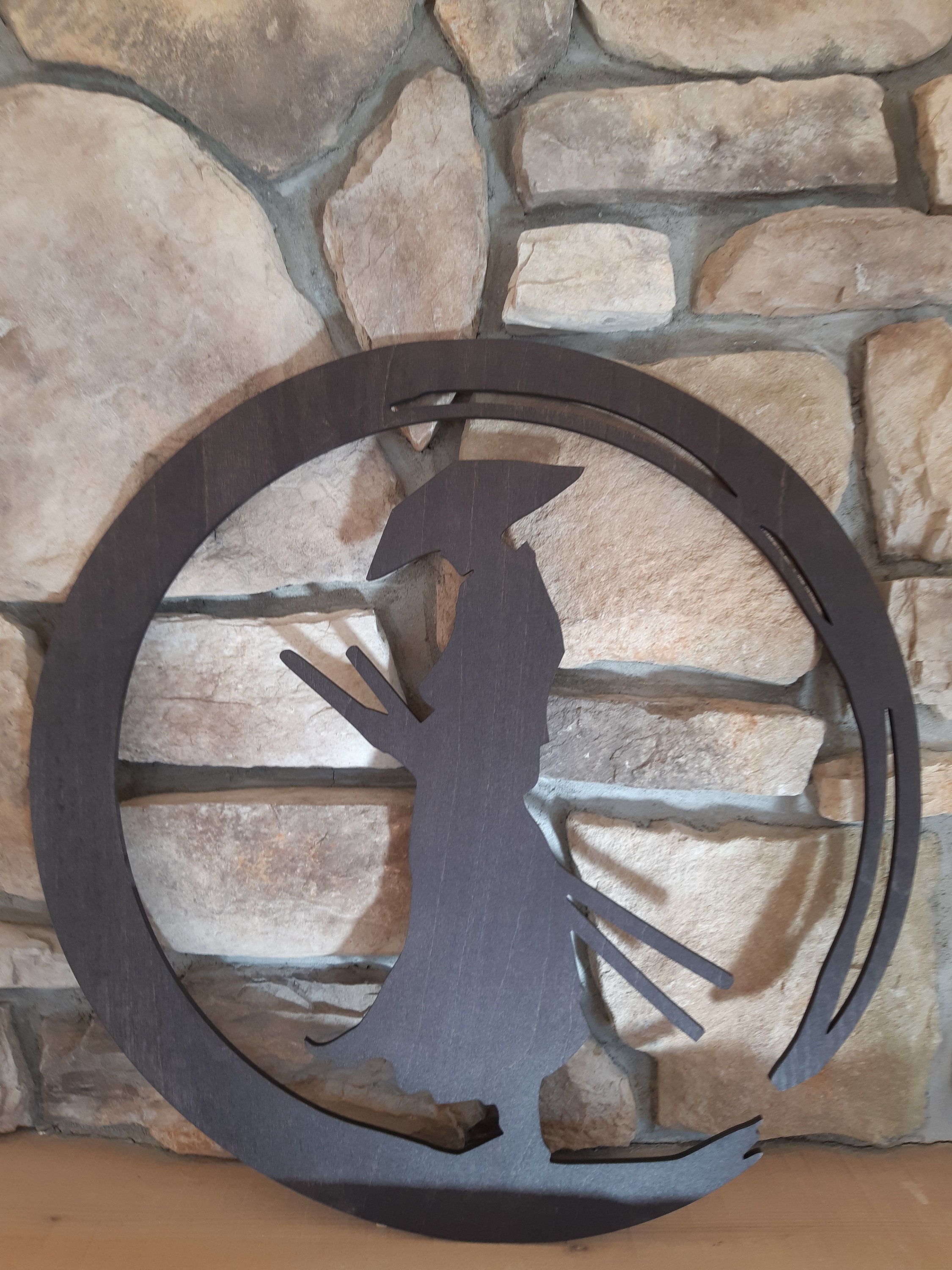 Japanese Samurai Ronin Warrior Wall Art, Enso Zen Circle Wall Art, Gift ...