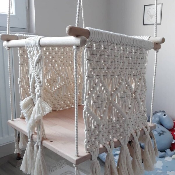 Macrame Swing - Etsy