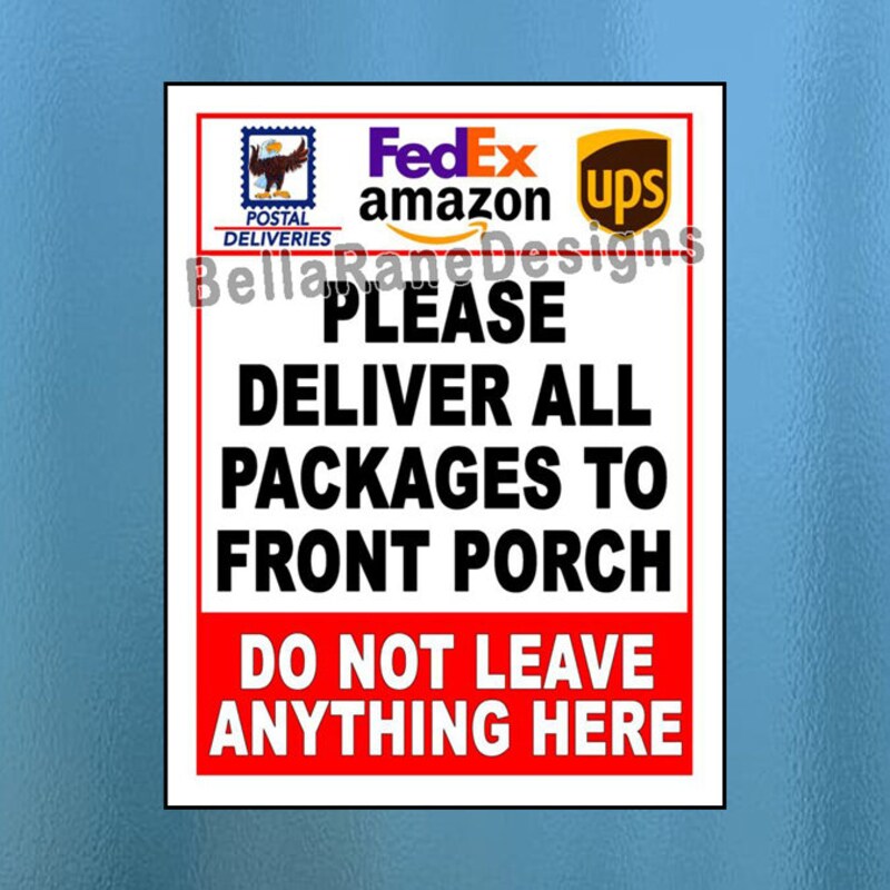 Buy Please Leave Package by Front Door Online In India - Etsy India