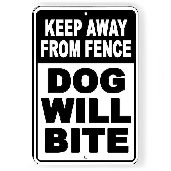 Keep Away From Fence Sign - Etsy