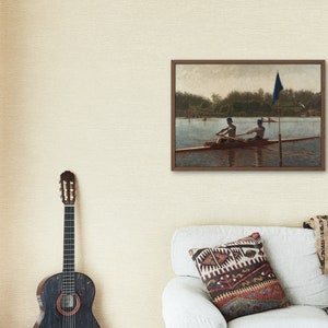 The Biglin Brothers Turning the Stake, Thomas Eakins, 1873 | Printable Vintage Wall Art | Famous ...