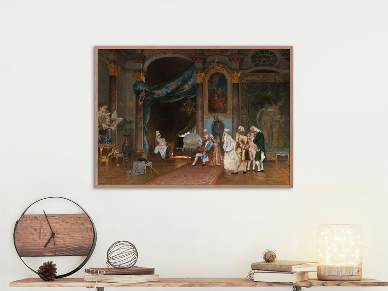 A Séance, Hugo Salmson Printable Vintage Wall Art Rococo Inspired ...