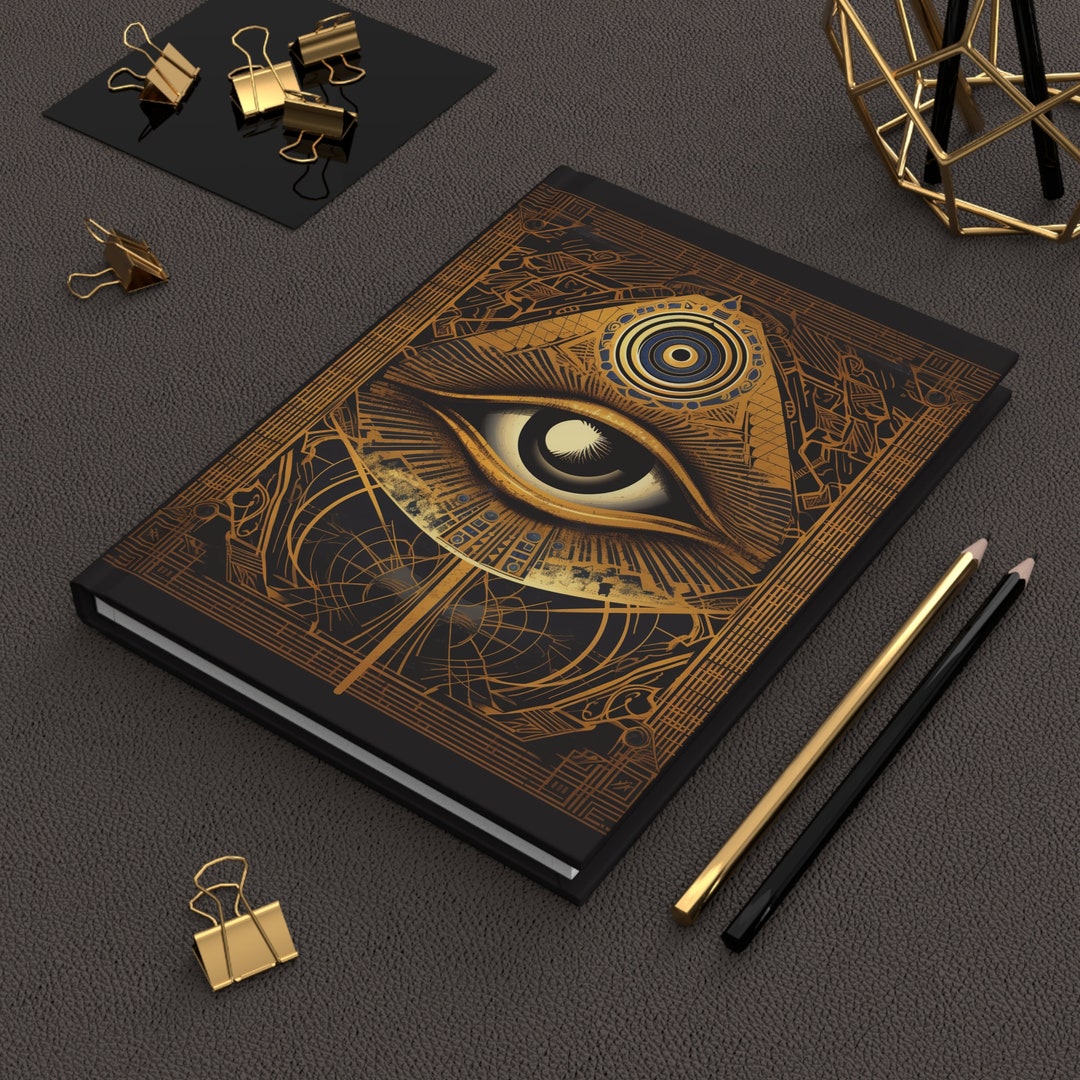 Eye of Horus Journal, Egyptian Mythology Art Hardcover Lined Notebook ...