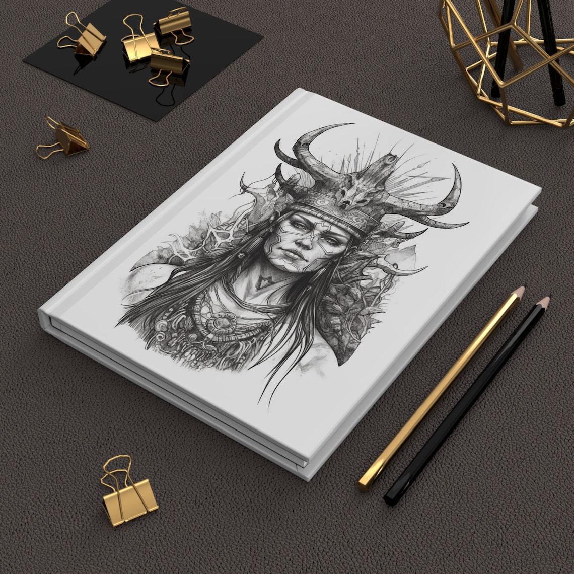 Viking Volva Witch Journal Seeress Hardcover Journal Lined Witchcraft ...