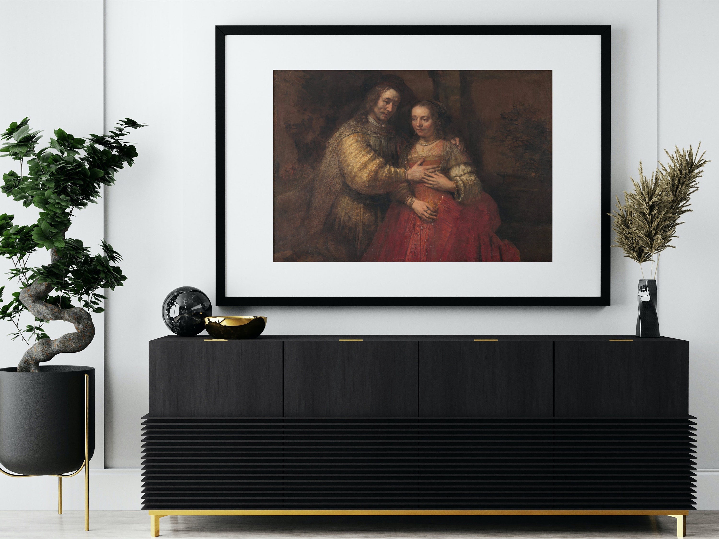 Isaac and Rebecca, Known as the Jewish Bride, Rembrandt Van Rijn, 1665 ...