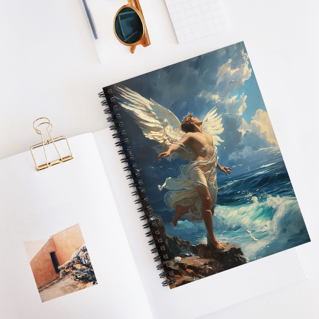 Icarus Art Spiral Notebook: Greek Mythology Journal - Etsy