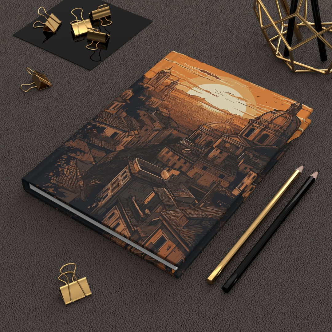 Rome Italy Travel Journal | Sunset Art Hardcover Journal | the Eternal ...