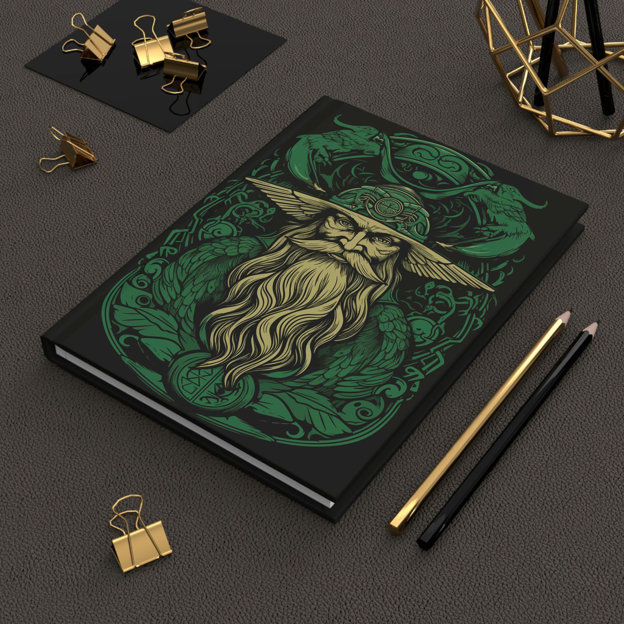 All-father Odin Journal Norse Mythology Notebook Hardcover Lined Pagan ...