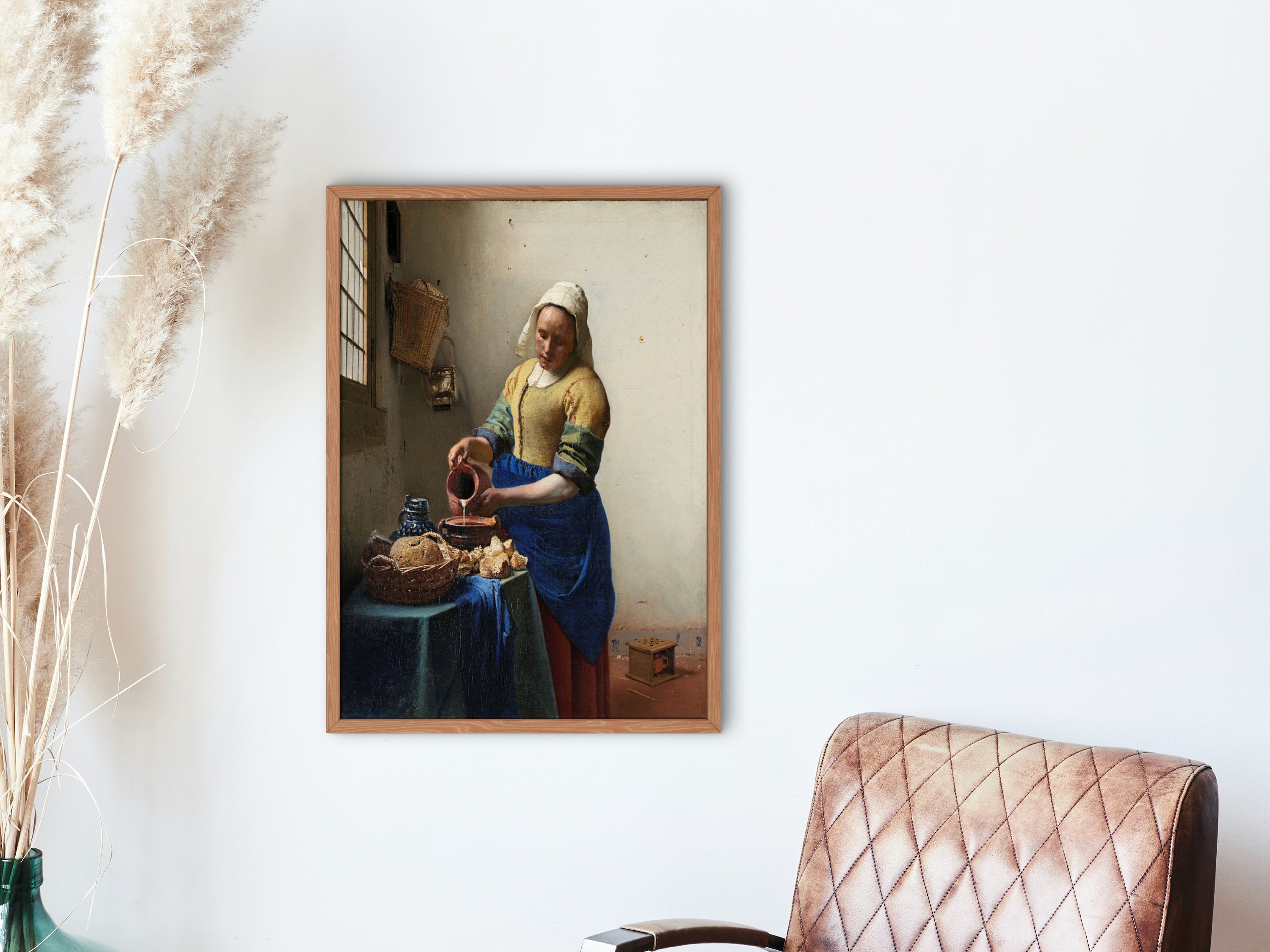 The Milkmaid, Johannes Vermeer, 1660 Printable Vintage Wall Art Instant ...