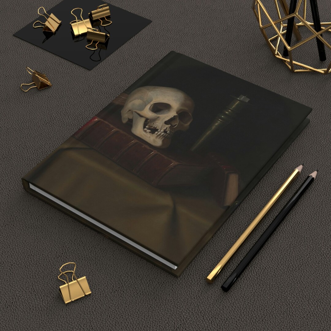Memento Mori Journal Vintage Art Skull Journal Hardcover Journal Lined ...