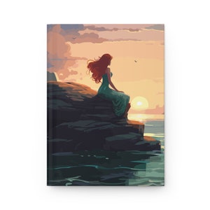 The Little Mermaid Journal | Underwater Princess Painting Hardcover ...