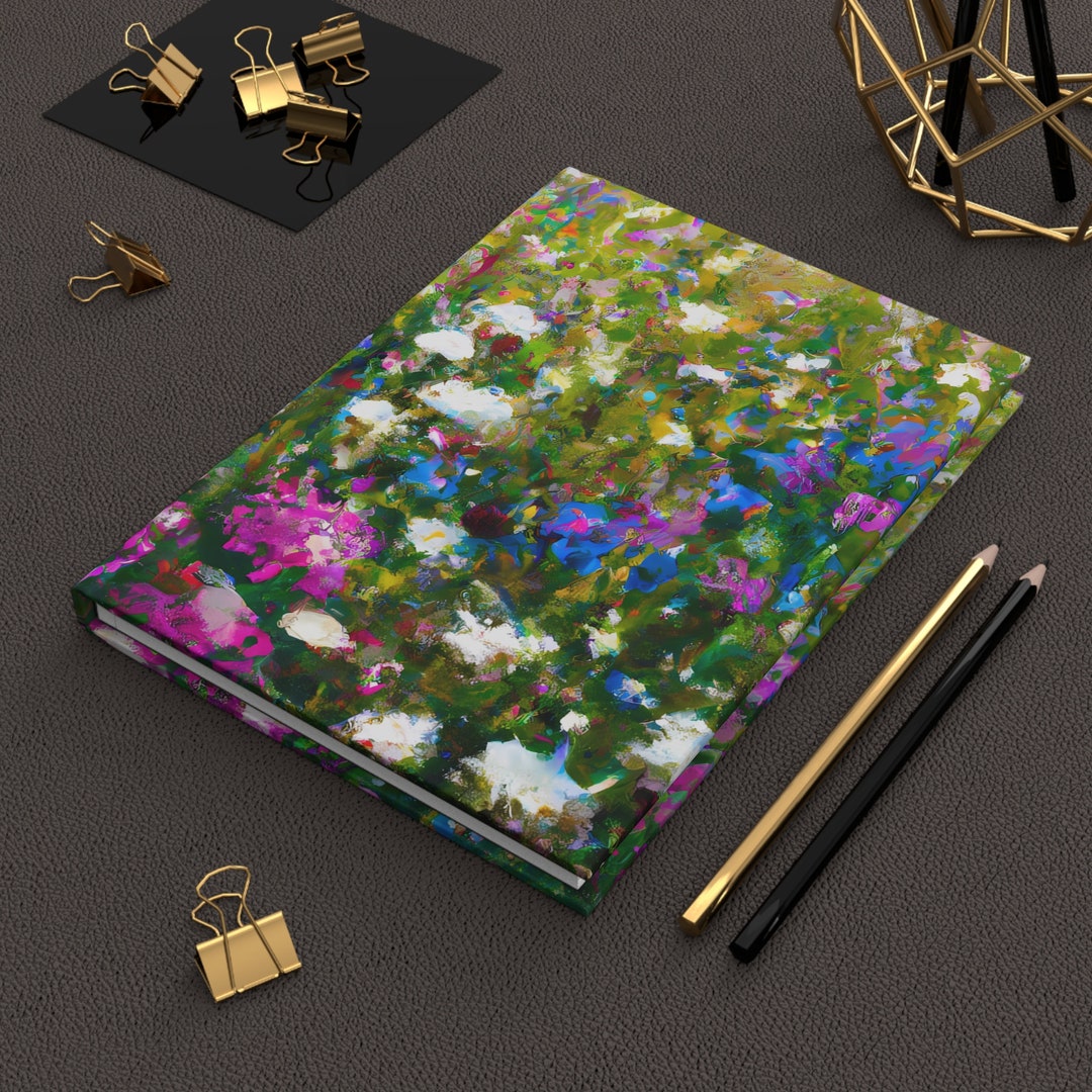 Wildflowers Journal | Impressionism Hardcover Lined Notebook | Floral ...