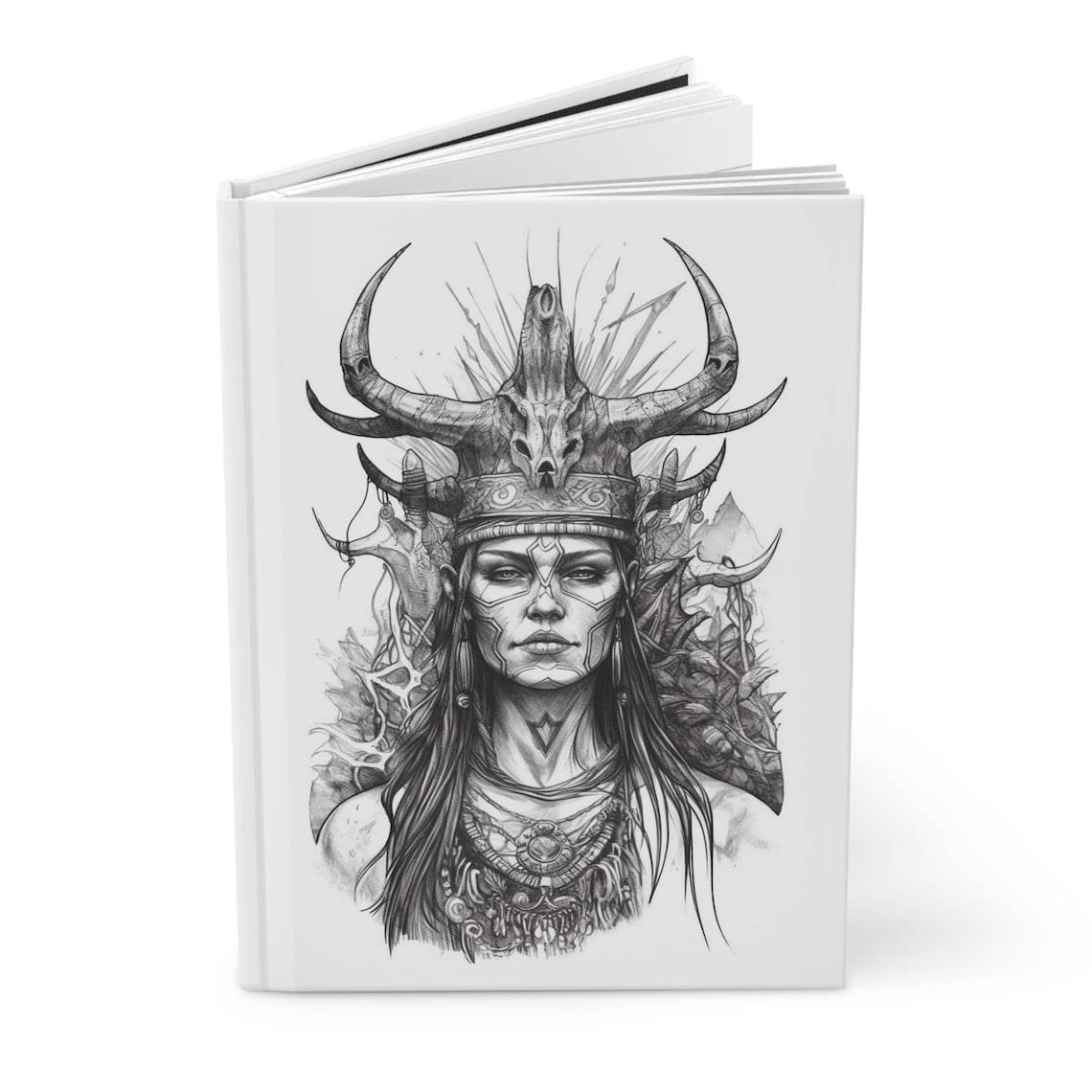 Viking Volva Witch Journal Seeress Hardcover Journal Lined Witchcraft ...