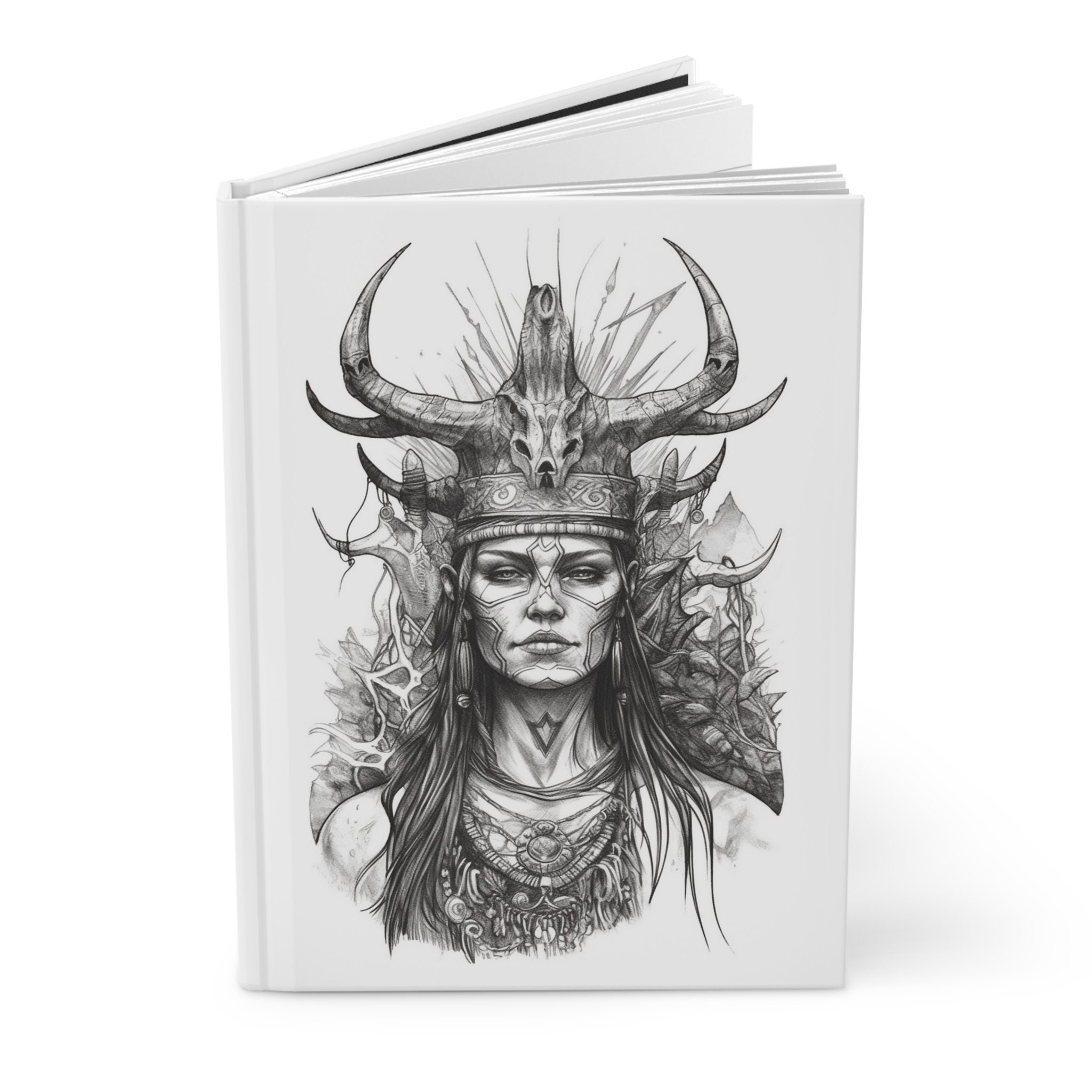 Viking Volva Witch Journal Seeress Hardcover Journal Lined Witchcraft ...
