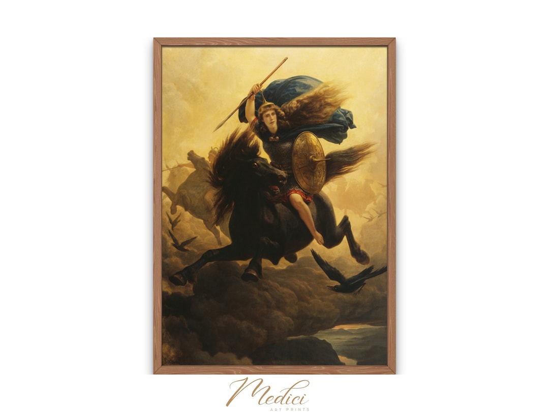 Valkyrie Painting by Arbo: Norse Mythology Art Print (instant Download ...