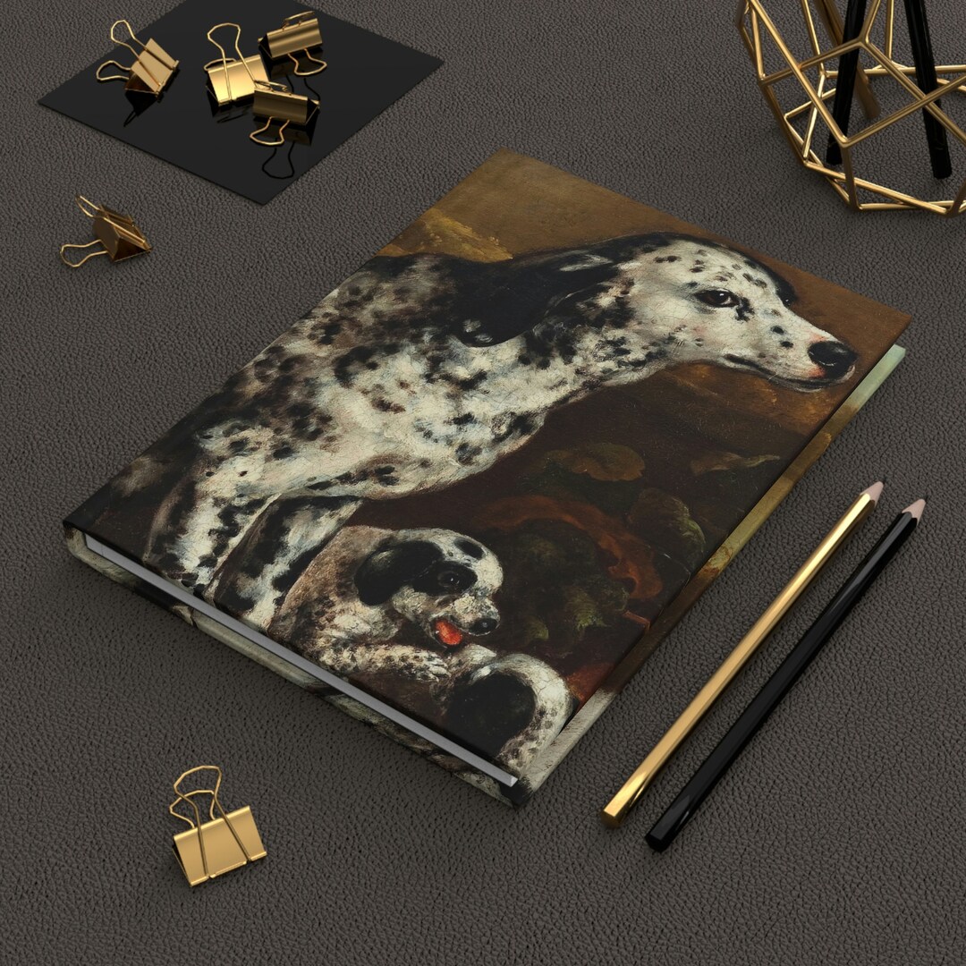 Dalmatian Dog With Puppies Journal | Dogs Journal | Hardcover Journal ...