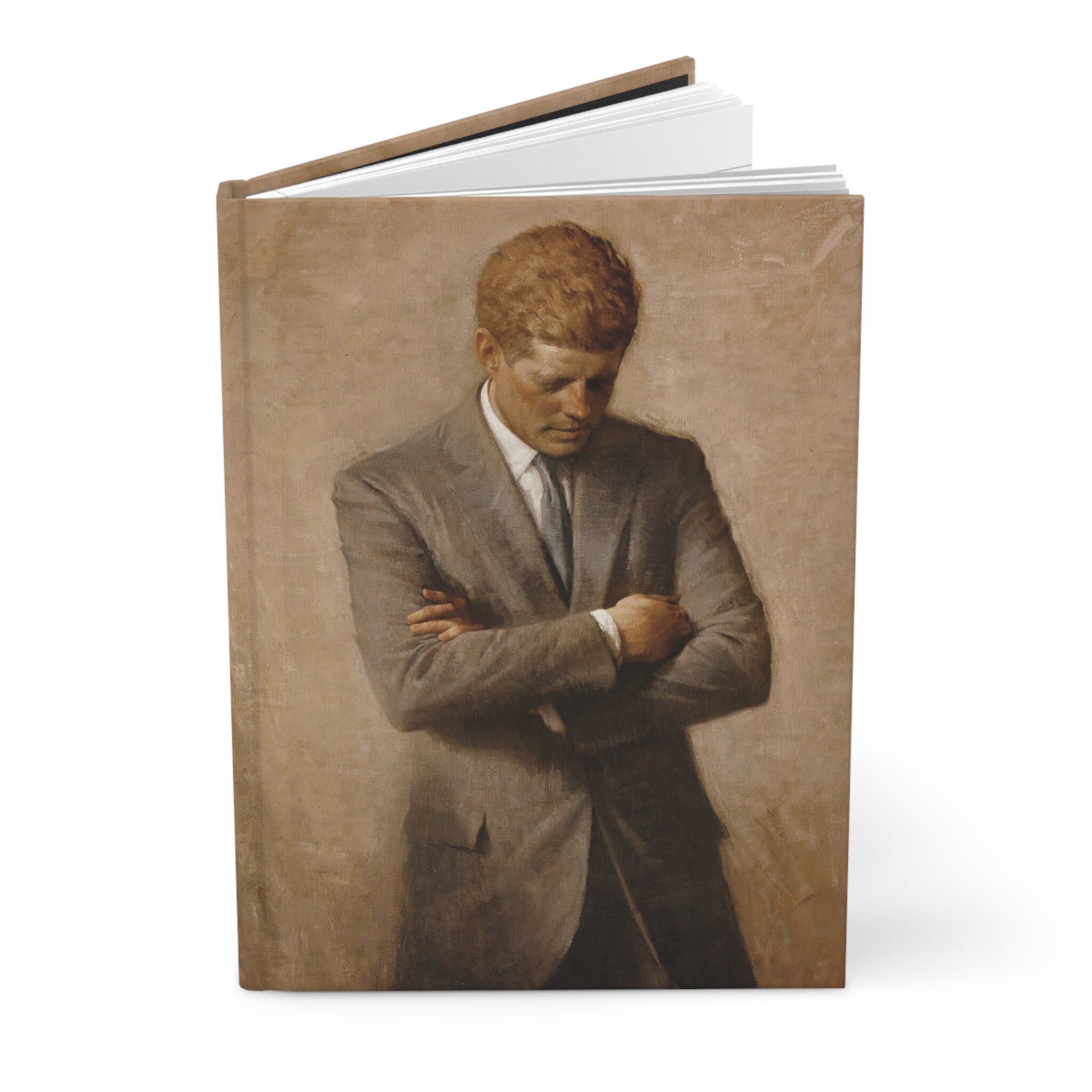 John F Kennedy Journal President of USA Portrait Hardcover Lined JFK ...