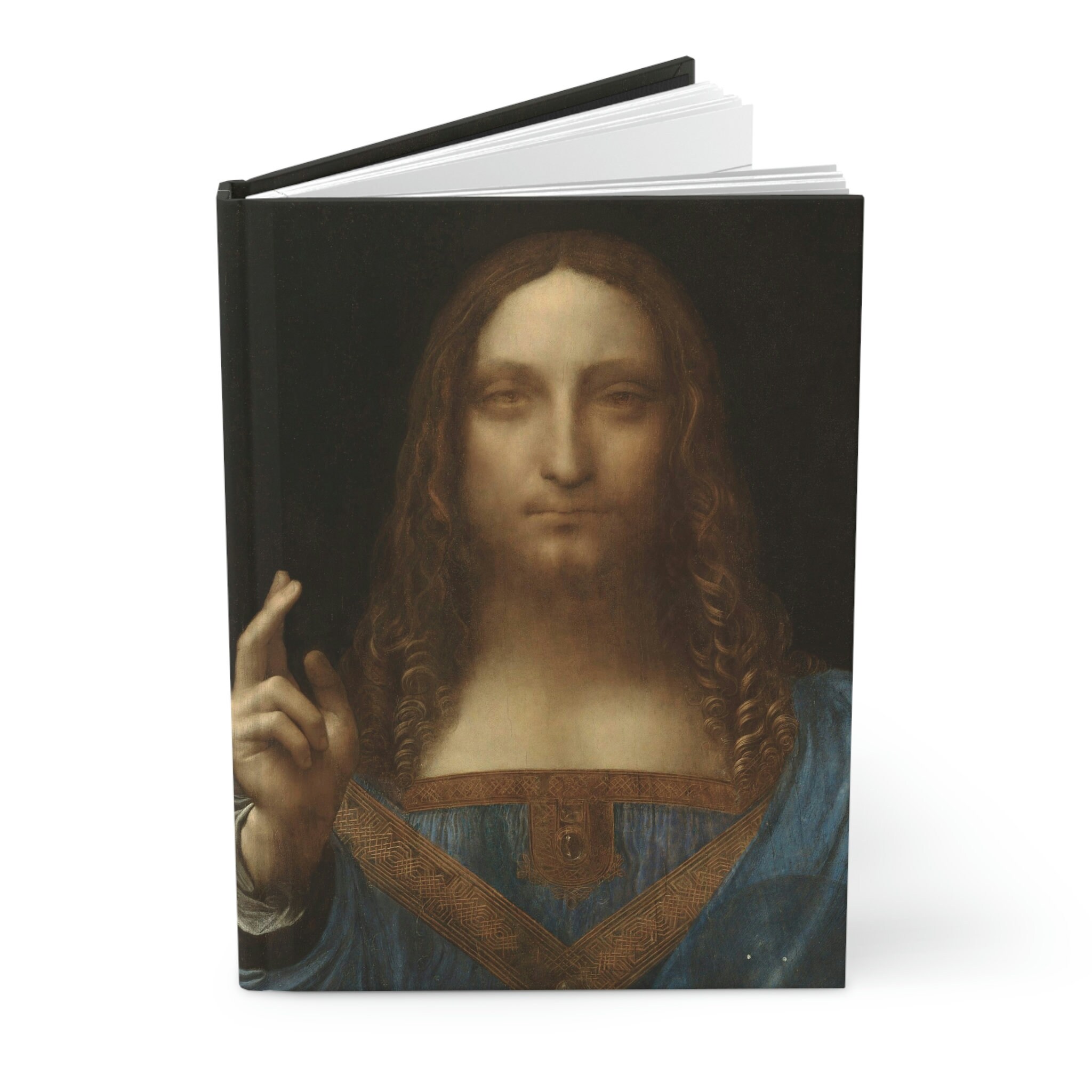 Salvator Mundi, Leonardo Da Vinci Journal Famous Religious Art Prayer ... Salvator Mundi, Leonardo Da Vinci Journal Famous Religious Art Prayer ...