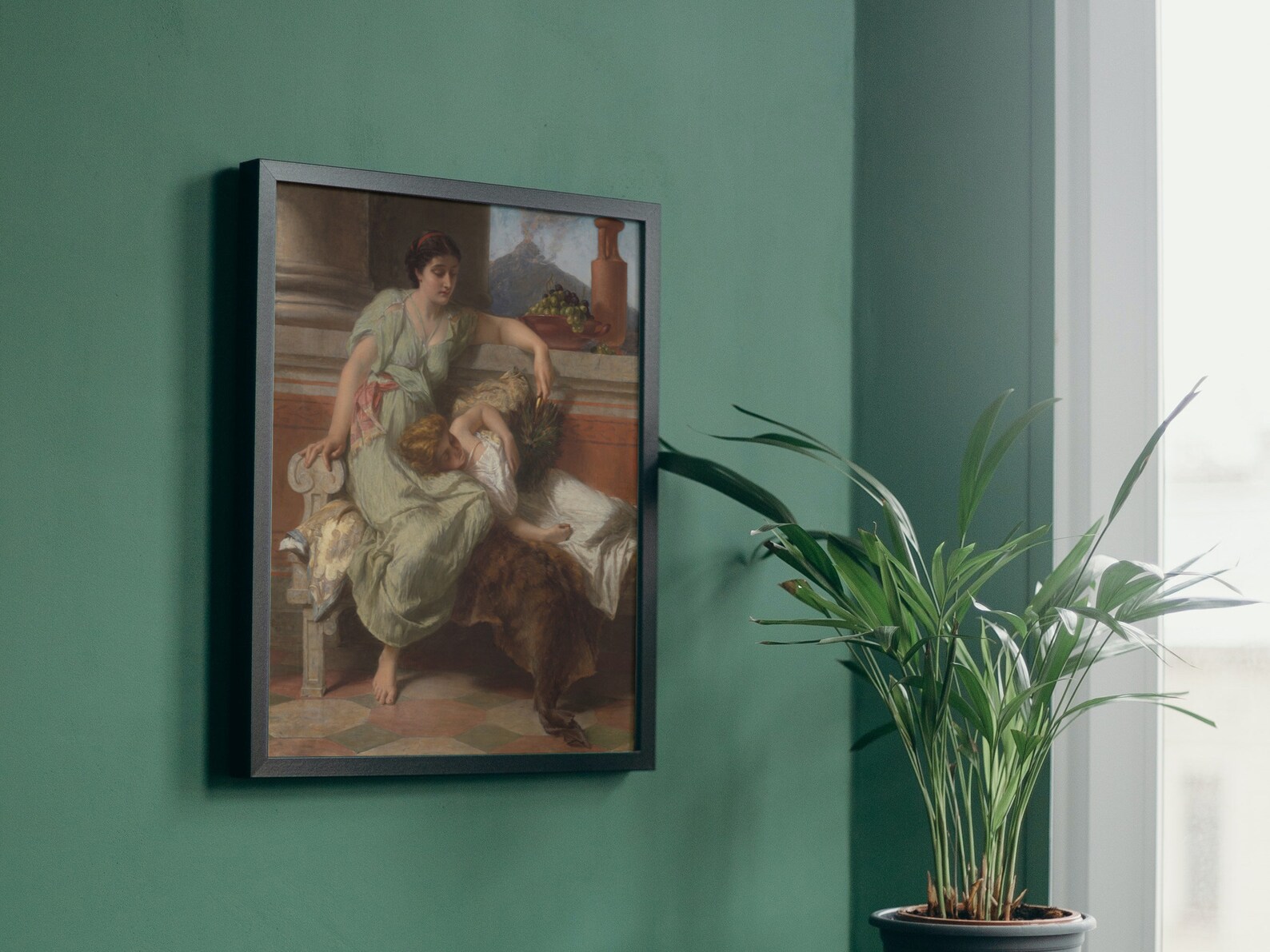Pompeii A.D. 79 Painting by Alfred Elmore: Vintage Wall Art (instant ...