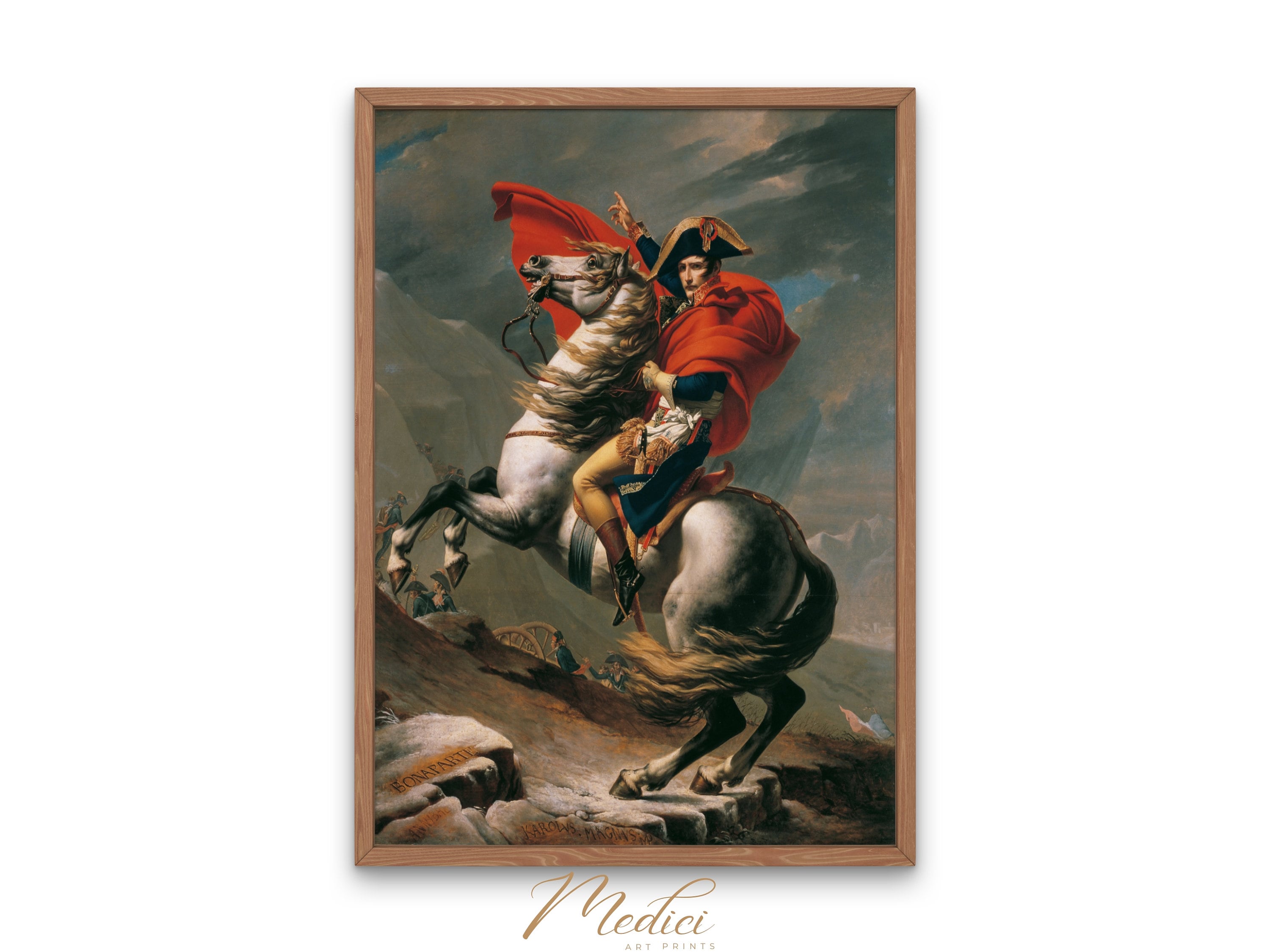 Napoleon at the Great St. Bernard, Jacques Louis David, 1801 Printable ...