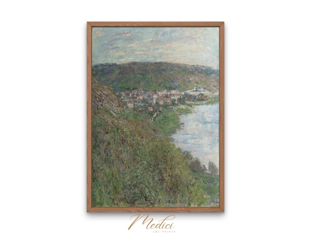 Monet View of Vétheuil Vintage Art Print (instant Download) - Etsy