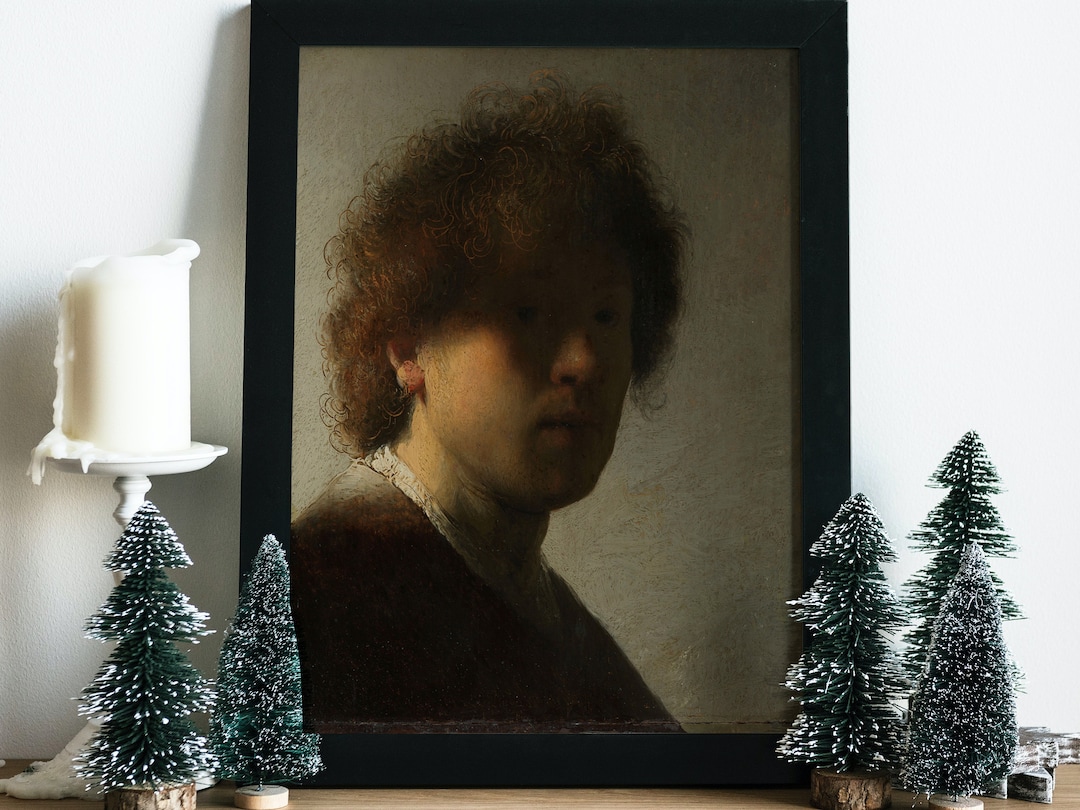 Self-portrait, Rembrandt Van Rijn, 1628 | Printable Vintage Wall Art ...
