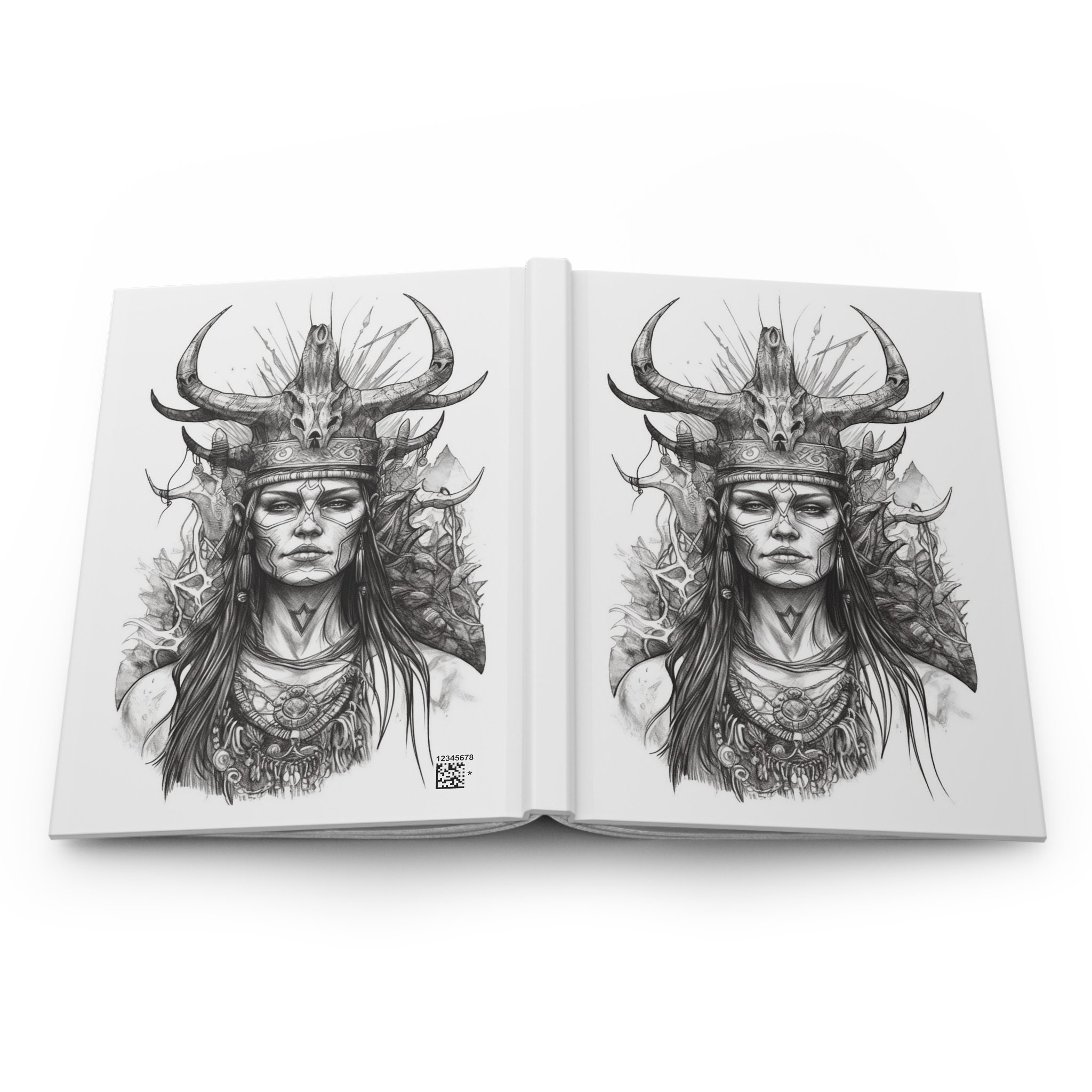 Viking Volva Witch Journal Seeress Hardcover Journal Lined Witchcraft ...