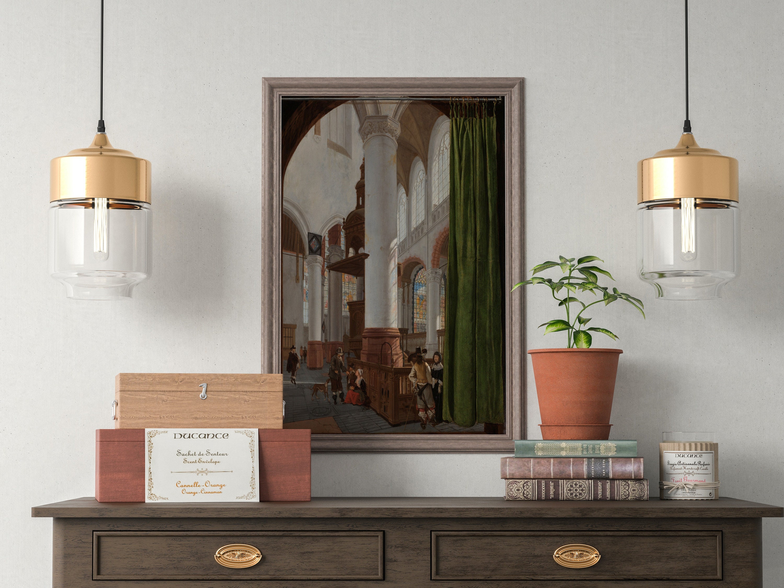 Interior of the Oude Kerk in Delft Gerard Houckgeest 1654 - Etsy