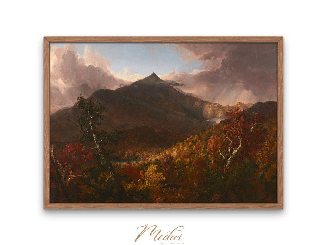 Thomas Cole Painting: Schroon Mountain, New York - Vintage Art Print ...