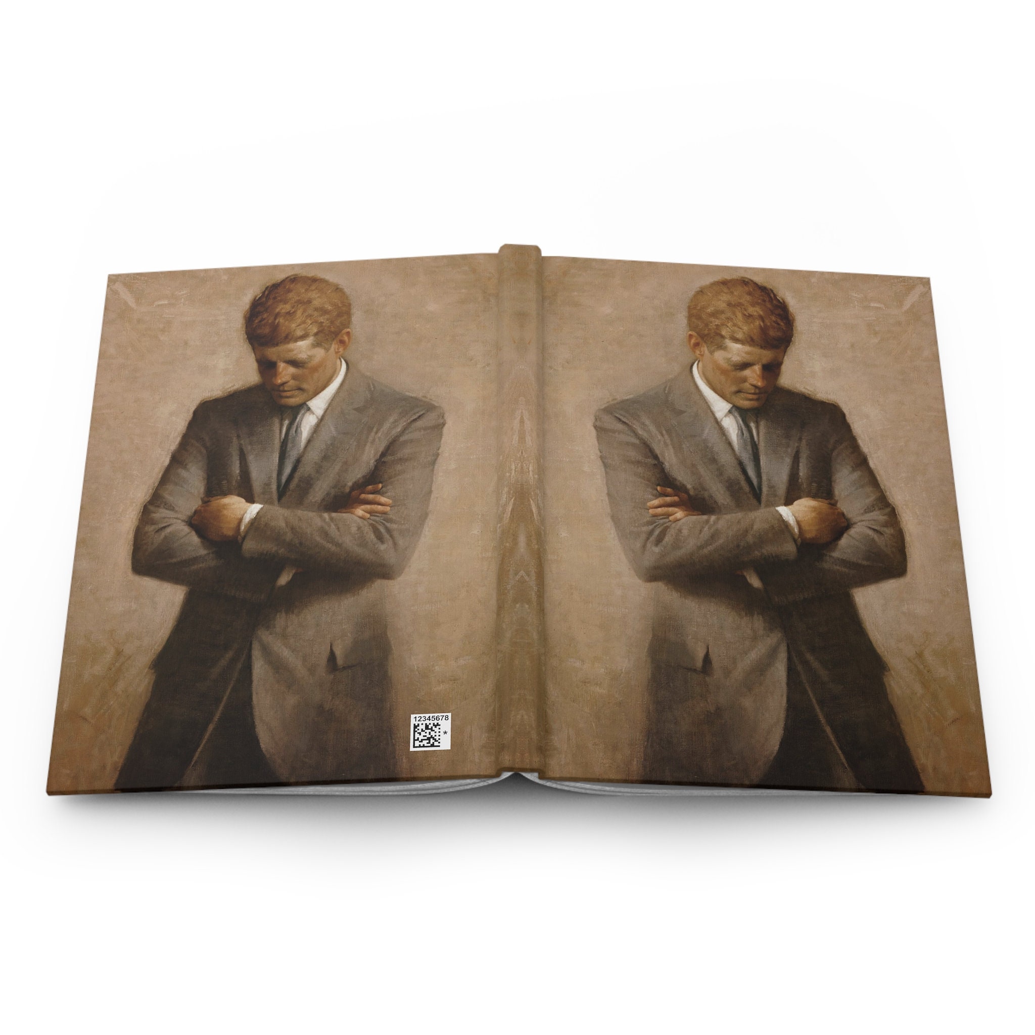 John F Kennedy Journal President of USA Portrait Hardcover Lined JFK ...