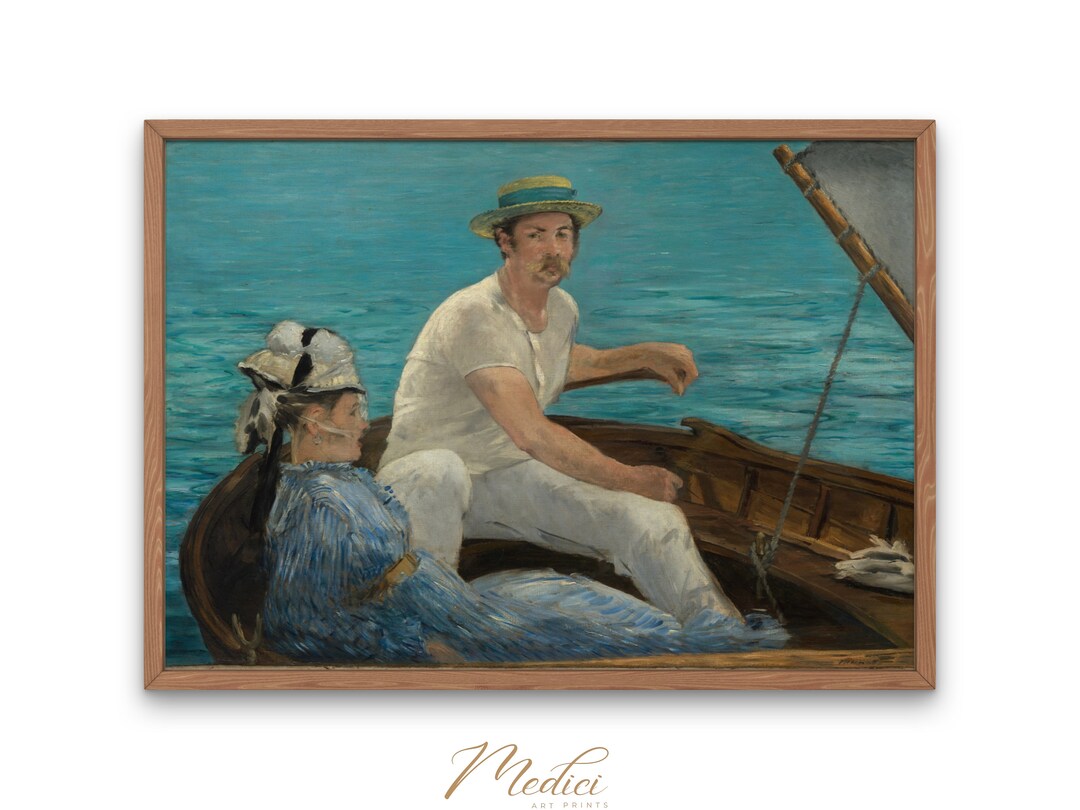 Boating, Edouard Manet, 1874 | Printable Vintage Wall Art | Nautical ...