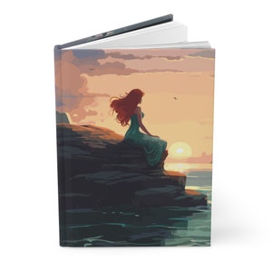 The Little Mermaid Journal | Underwater Princess Painting Hardcover ...