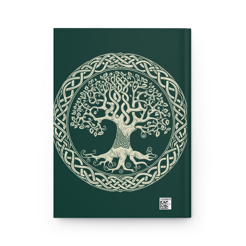 Celtic Knot Journal Tree of Life Art Hardcover Journal Lined Green ...