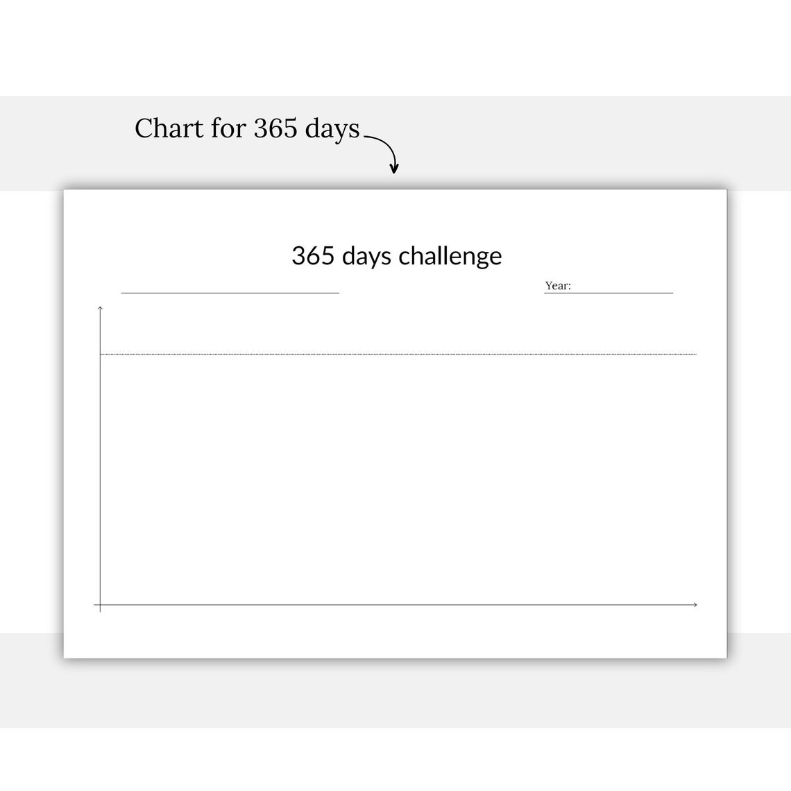 365 Days Challenge Tracker Printables, Habit Tracker, Habit Tracker ...