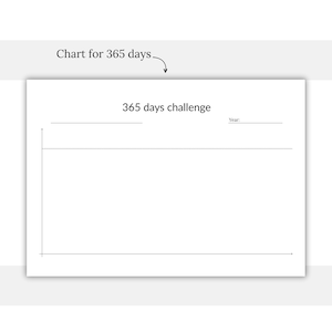 365 Days Challenge Tracker Printables, Habit Tracker, Habit Tracker ...