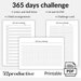 365 Days Challenge Tracker Printables, Habit Tracker, Habit Tracker ...