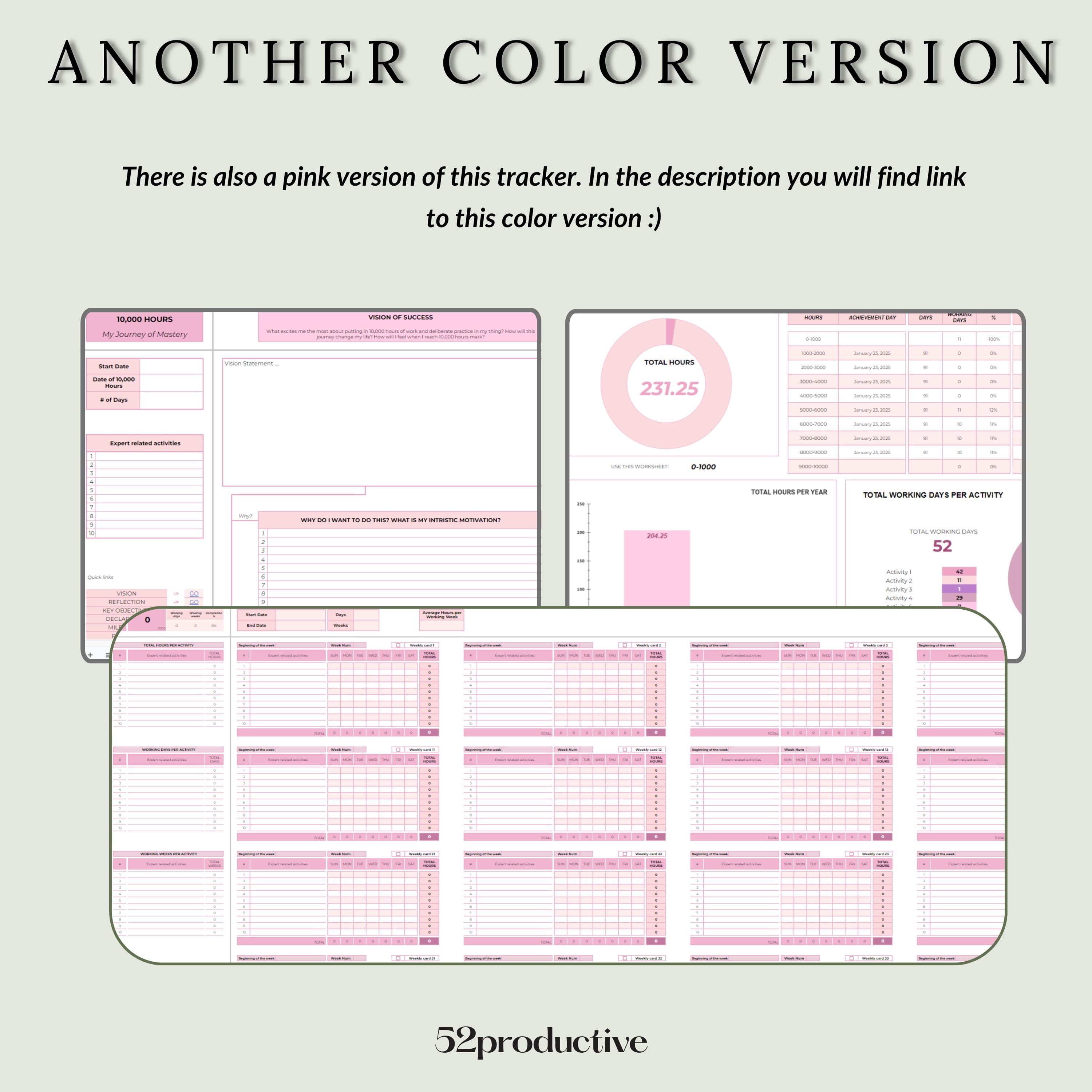 Olive Monthly Task Planner, MS Excel Template (digital Download) - Etsy