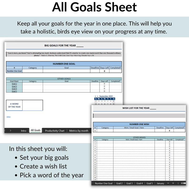Goal Planner Goal Setting and Planning Tool to Help You Set, Monitor ...
