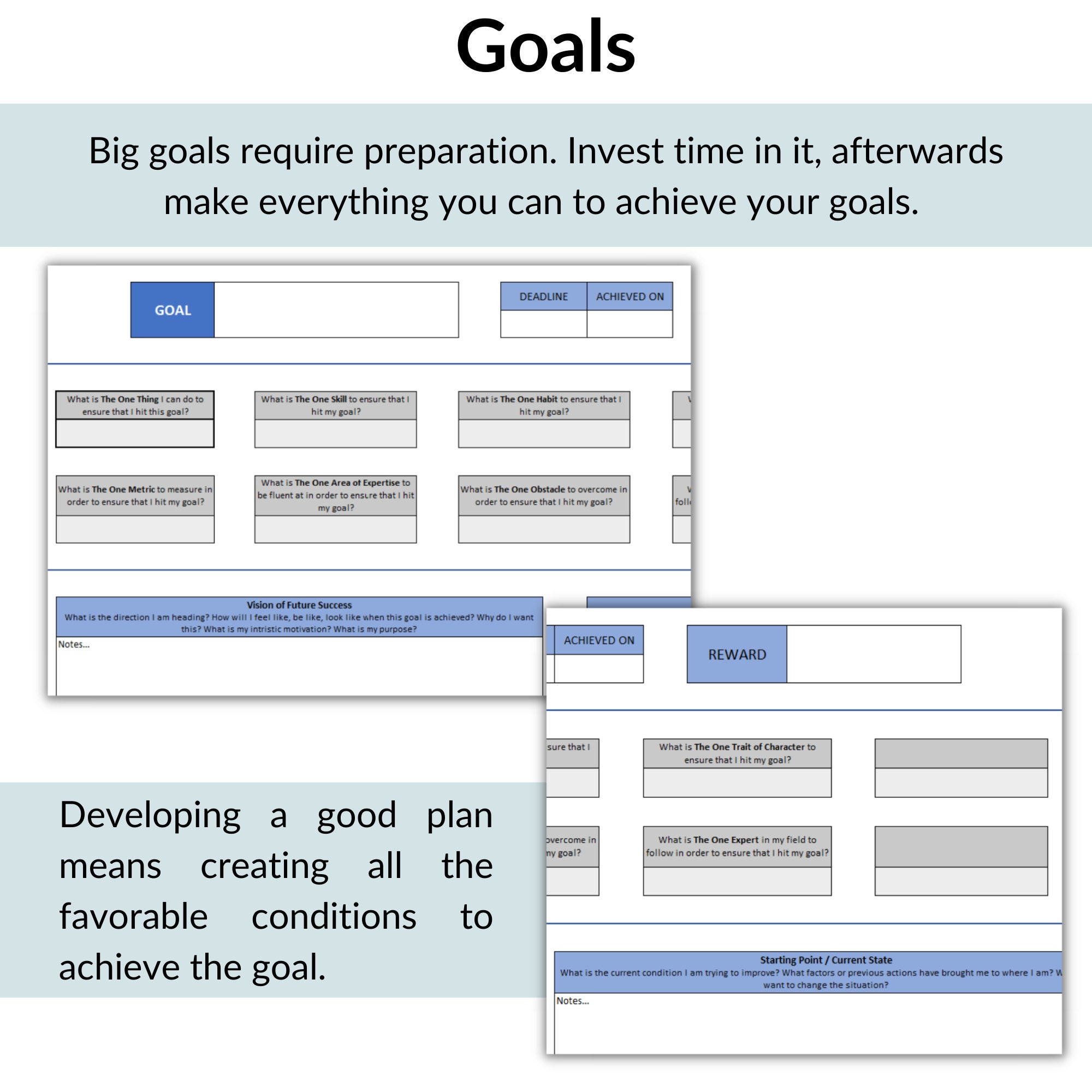 Goal Planner Goal Setting and Planning Tool to Help You Set, Monitor ...