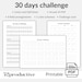 30 Day Challenge, Habit Forming, Habit Tracker Template, Goal Planner ...