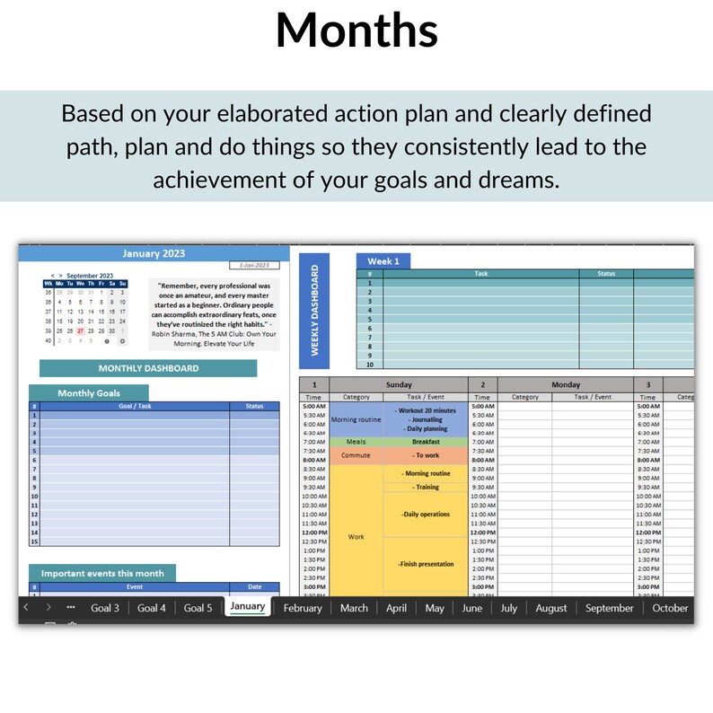 Goal Planner Goal Setting and Planning Tool to Help You Set, Monitor ...