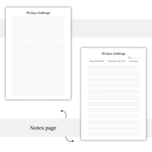 90 Days Challenge Tracker Printables, Habit Tracker, Habit Tracker ...