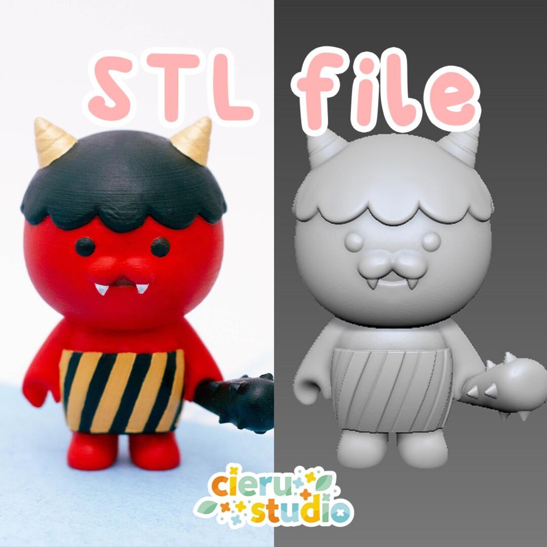 3D Printable STL File | Vox Akuma NIJISANJI EN Onigiri Figure - Etsy